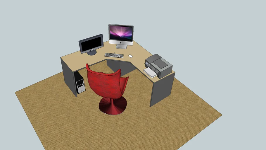 corner study mac | 3D Warehouse
