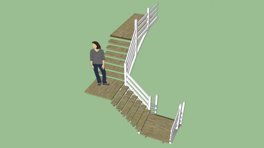 Corner Stairs | 3D Warehouse