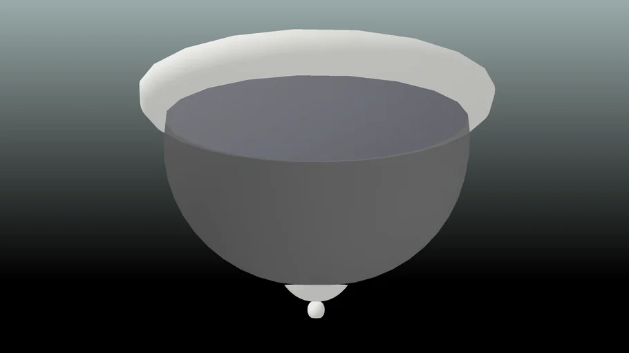 plaffonier demie-sphere | 3D Warehouse