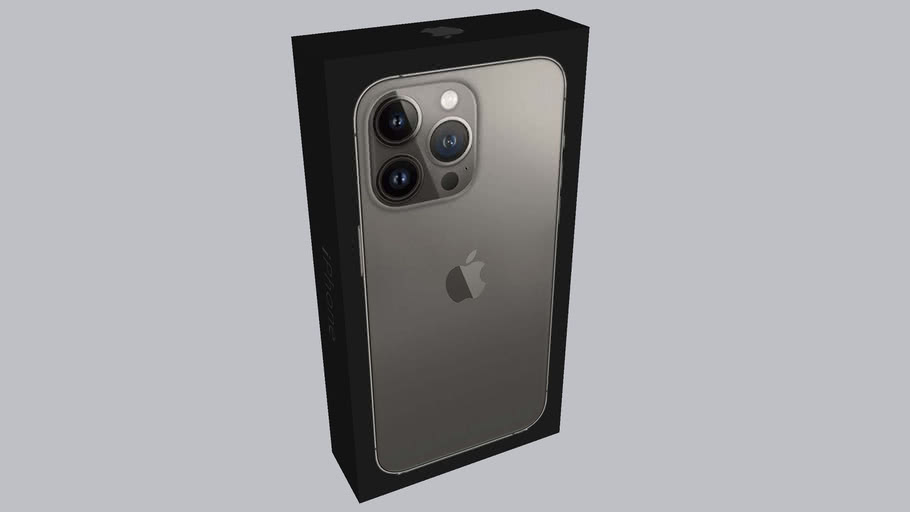 Apple iPhone 13 Pro Graphite Box | 3D Warehouse