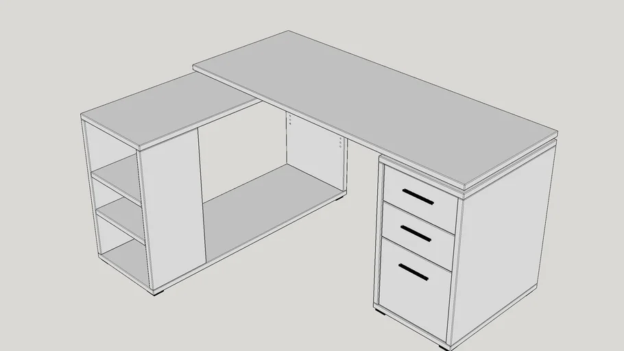computer desk | 3D Warehouse