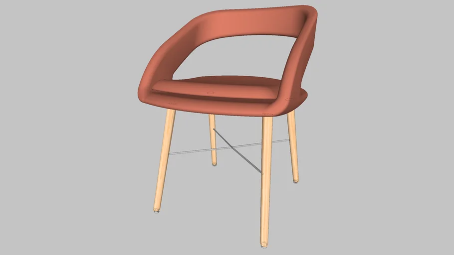 Foray_Chair Wood Legs | 3D Warehouse
