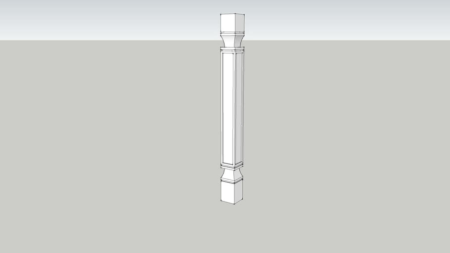 Wood Furniture Leg / Post | 3D Warehouse