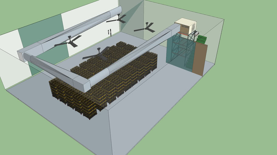 ciling fan holding broiler | 3D Warehouse