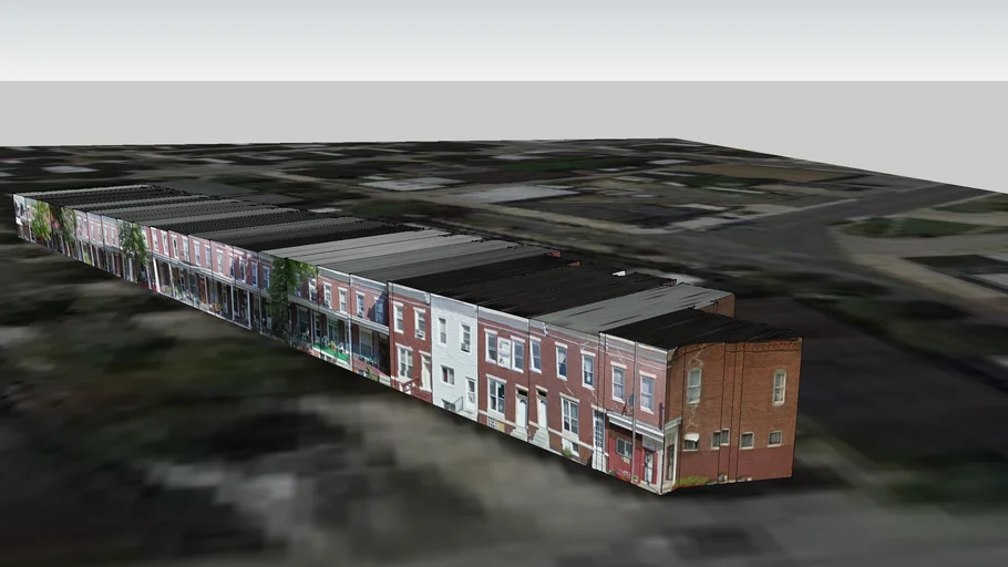 Street of Rowhouses | 3D Warehouse