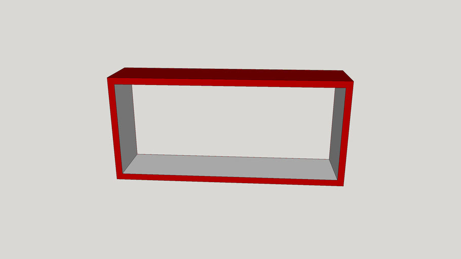 nicho decorativo vermelho/branco | 3D Warehouse