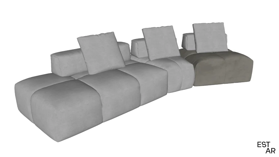 Sofa Monterrey - Estar Moveis | 3D Warehouse
