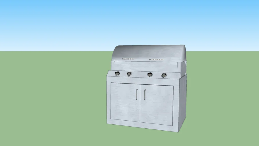built in BBQ | 3D Warehouse