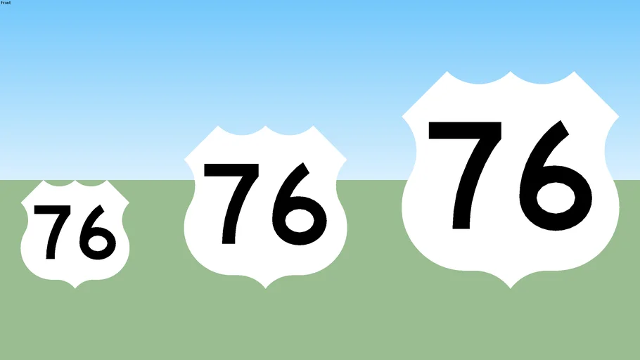 U.S. 76 Sign | 3D Warehouse