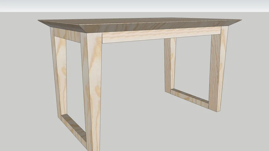 Wooden laptop table BD | 3D Warehouse