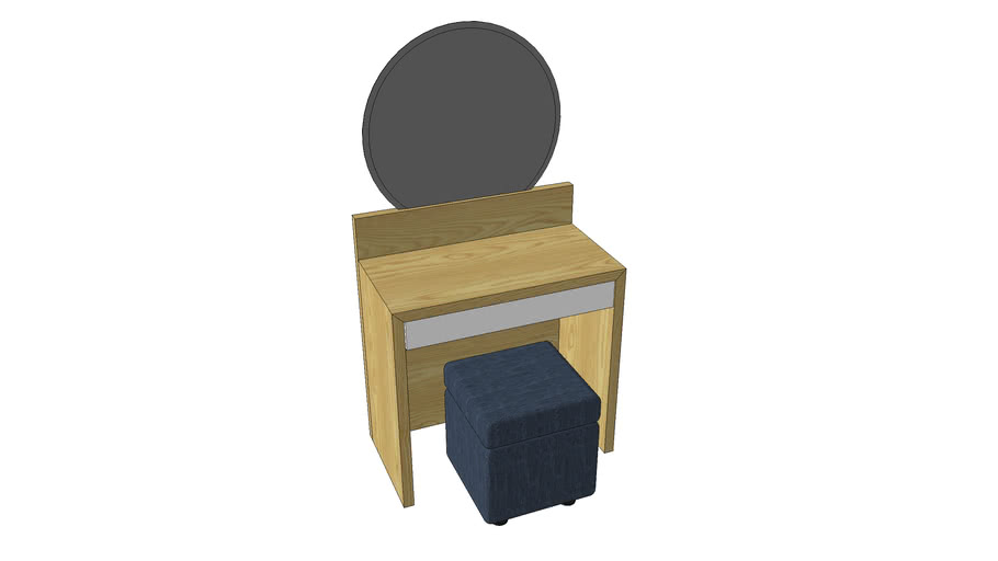 Makeup Table-001 | 3D Warehouse