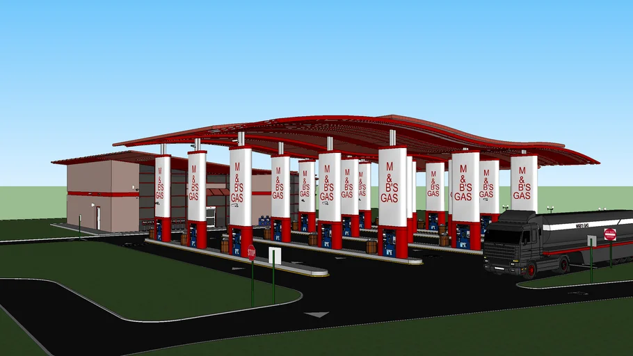 gas statiom | 3D Warehouse