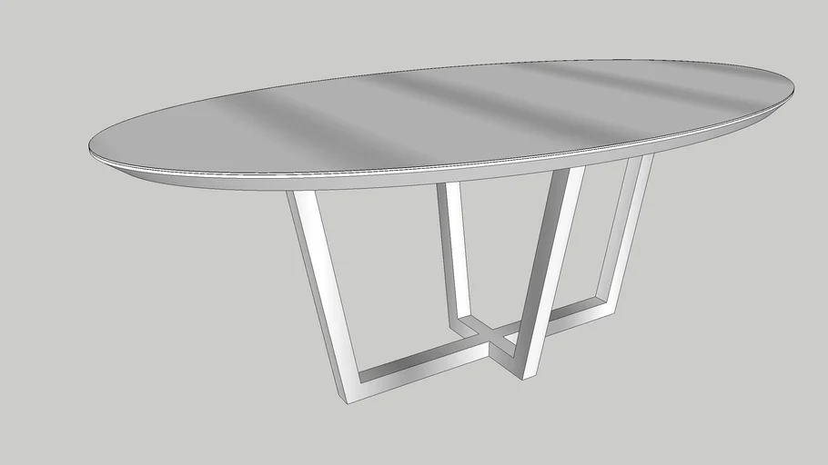 Mesa+de+Jantar+Lyon+Oval | 3D Warehouse