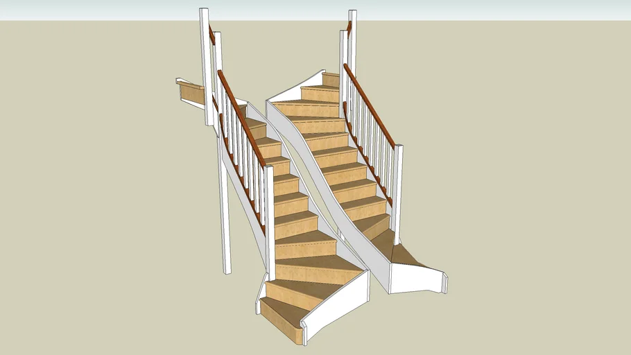 Staircases with Winders Top & Bottom | 3D Warehouse