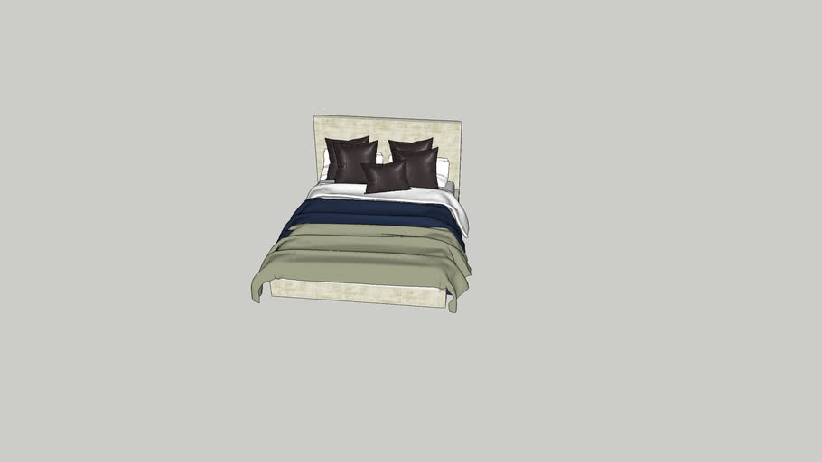 Queen Bed Soft | 3D Warehouse