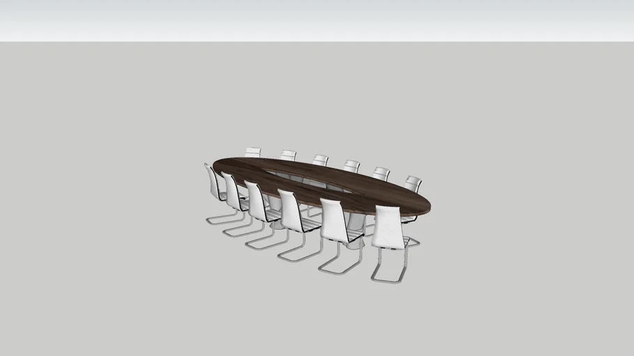 modern wooden table | 3D Warehouse