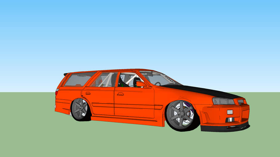 Nissan Stagea r34 front end | 3D Warehouse