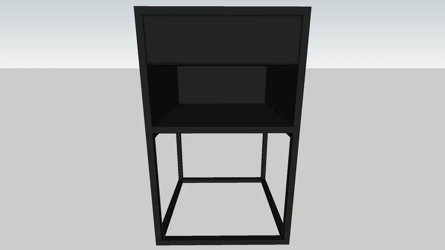 Chevet noir vikhammer ikea | 3D Warehouse