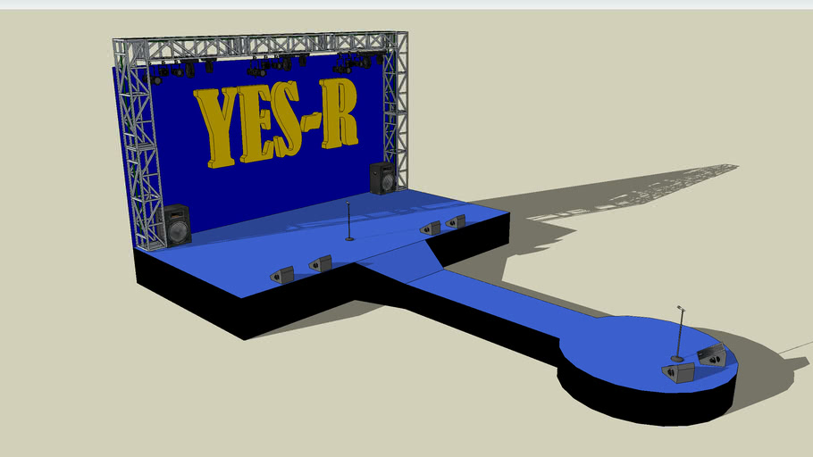 podium van YES-R. | 3D Warehouse