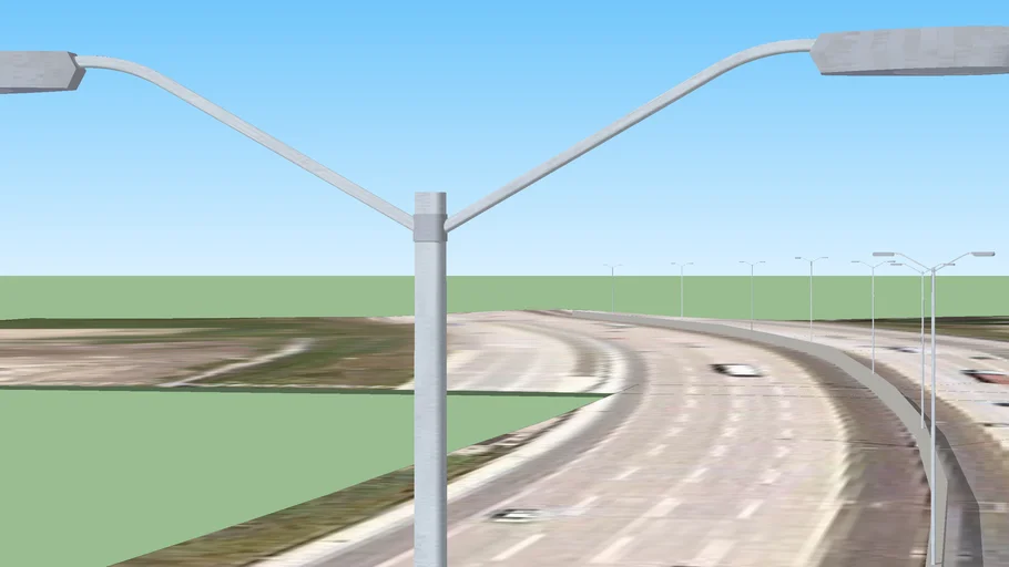Street Light Near Willow Rd Overpass on I-294 | 3D Warehouse