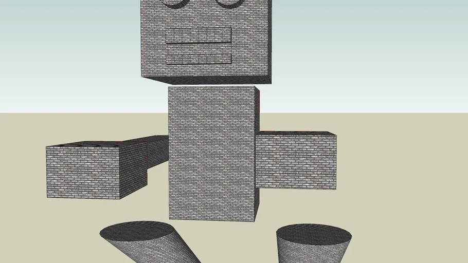 Cube/sphere statue | 3D Warehouse