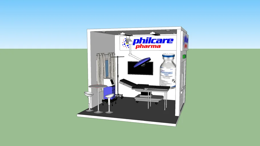 philcare pharma open exhibit booth | 3D Warehouse