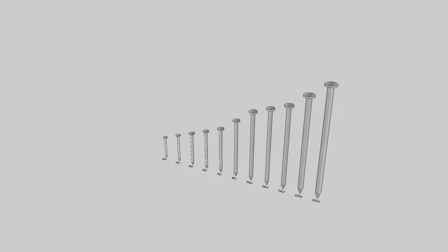 Nails Collection | 3D Warehouse