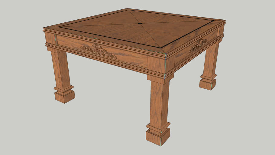 classic table klasik sehpa | 3D Warehouse