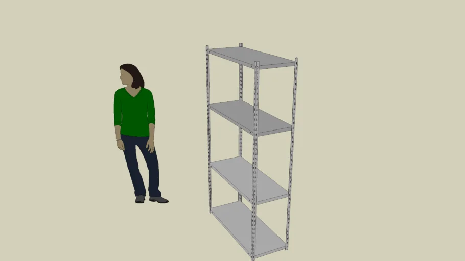 Modular metal shelf | 3D Warehouse
