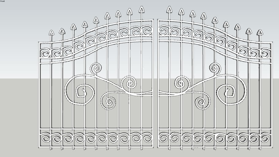 18.Free Open Gate | 3D Warehouse