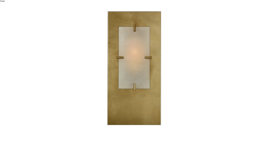 Visual Comfort Dominica Rectangle Sconce | 3D Warehouse