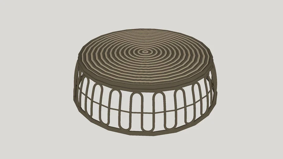 Rattan Round Center Table 2 | 3D Warehouse