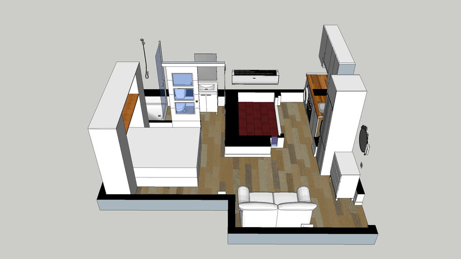 Studio 20m2 | 3D Warehouse