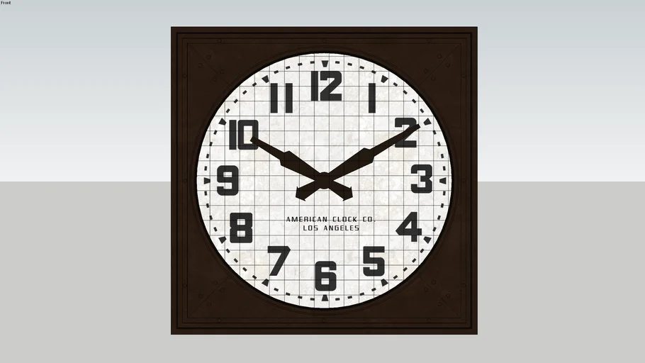RH 1940s Gymnasium Clock | 3D Warehouse