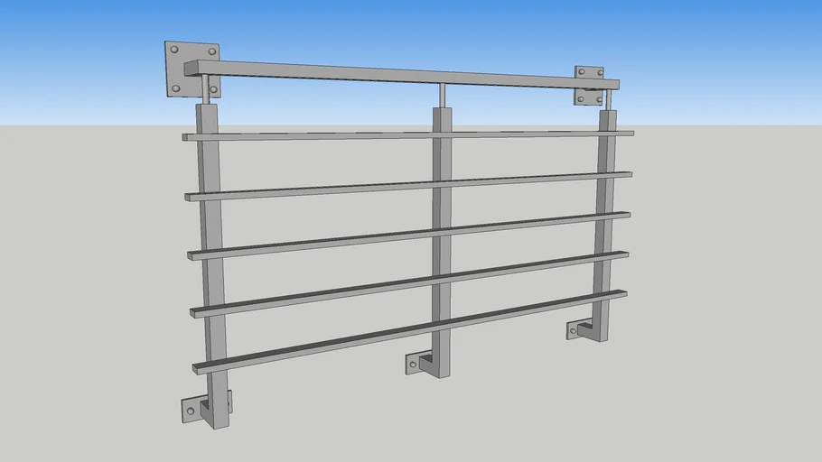 Double window barrier | 3D Warehouse