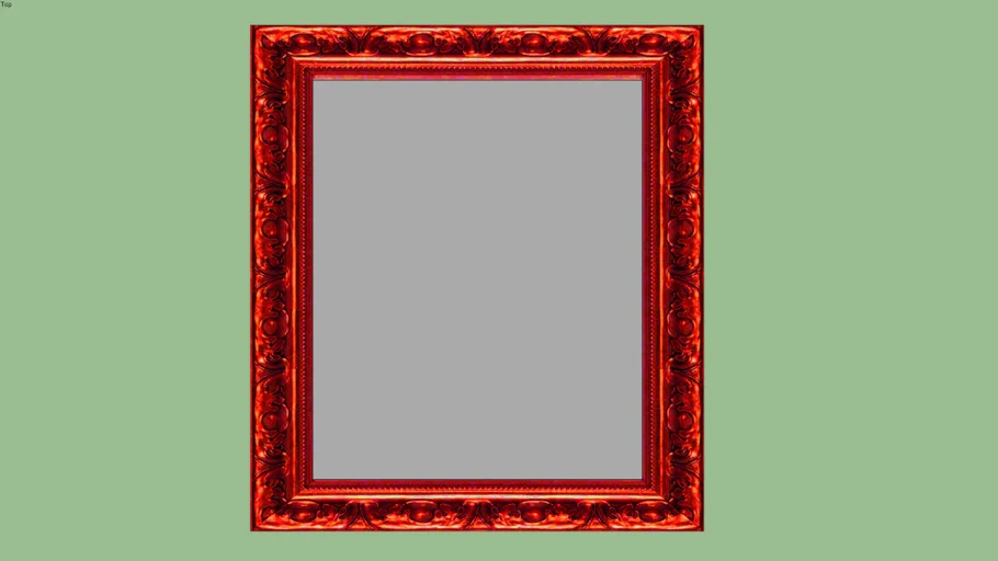 espelho classico vermelho | 3D Warehouse