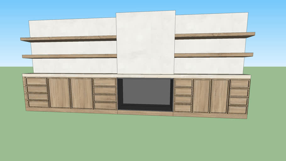 Fire Place with Cabinets | 3D Warehouse