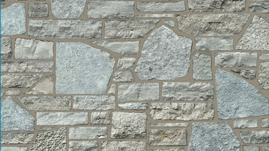 'Rustic Rubble' (Medium Brown Joint) Seamless Natural Stone Veneer ...