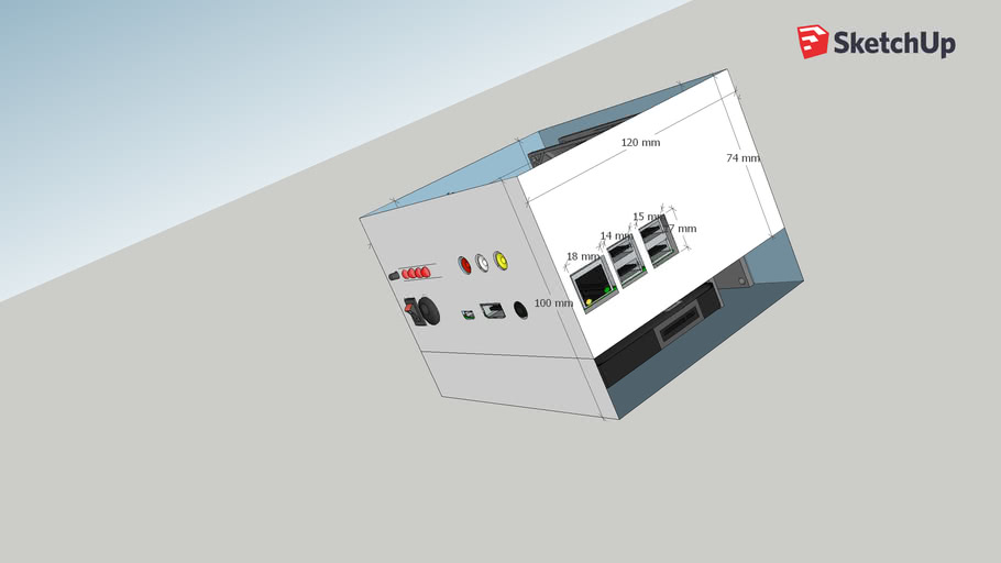 Raspberry PI Case With HDD | 3D Warehouse
