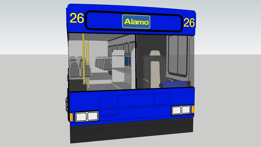 2009 gillig low floor alamo rental car shuttle bus | 3D Warehouse