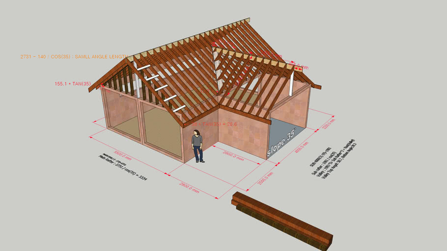 study valley rafter | 3D Warehouse
