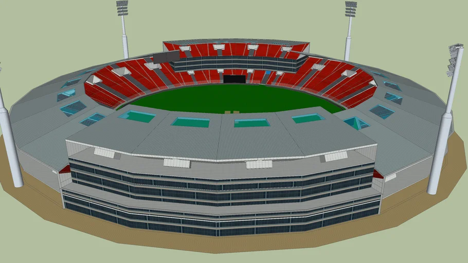Modern Cricket Stadium | 3D Warehouse