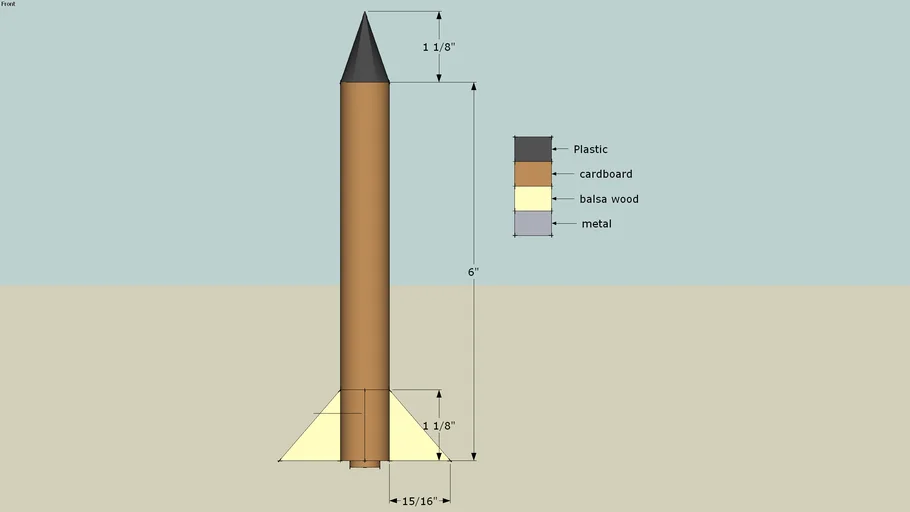 model rocket design | 3D Warehouse