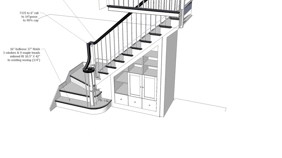 riverside stair & cabinet | 3D Warehouse