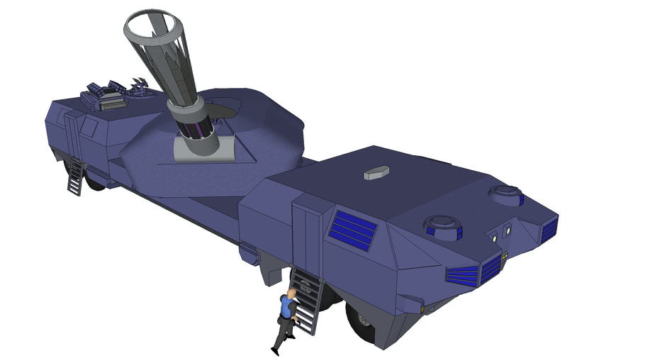 MPC Comet - Mobile Plasma Cannon on the conveyor Elephant | 3D Warehouse