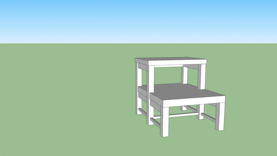 Library Step Stool | 3D Warehouse