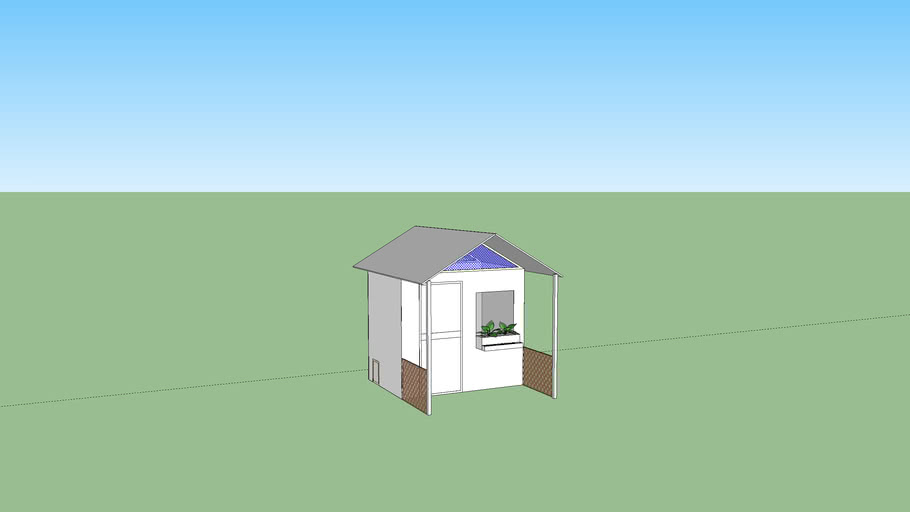 Chook coop 2 x 1.5 + verandah | 3D Warehouse
