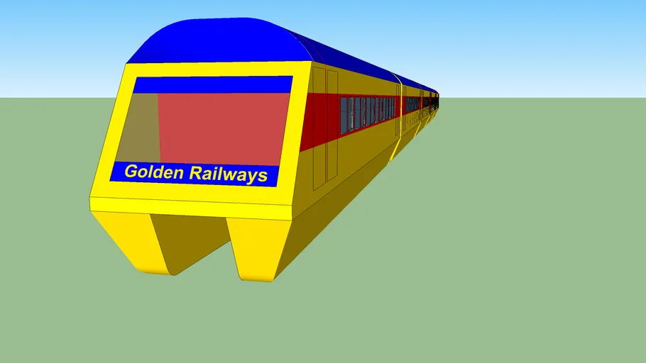 GoldRail 5-car train | 3D Warehouse