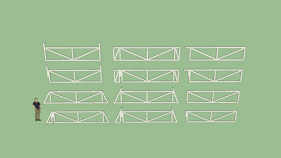 Flat Truss End Details 3 | 3D Warehouse