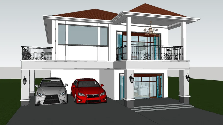 Villa house exterior | 3D Warehouse